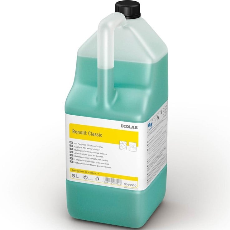 Ecolab Renolit Classic universele keukenreiniger met ammonia Doos 4x5L ...