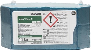 Ecolab Apex Rinse N naglansmiddel in blokvorm zacht water Ds 2x1,1kg Hazet